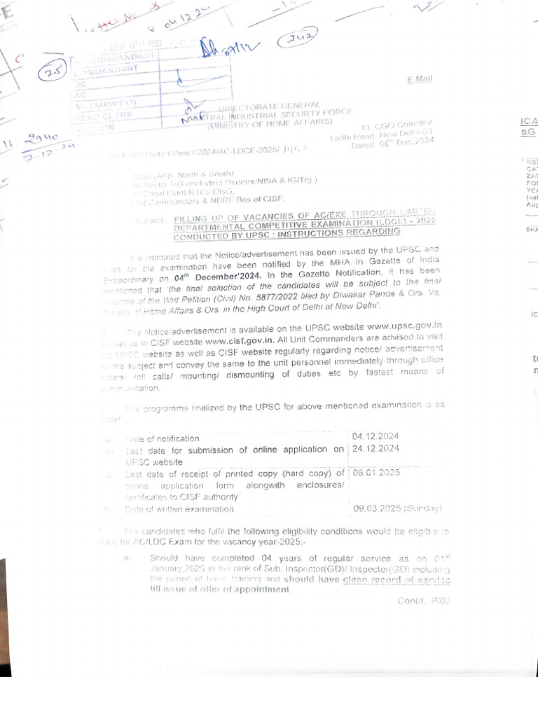 AC Ldce Letter | PDF