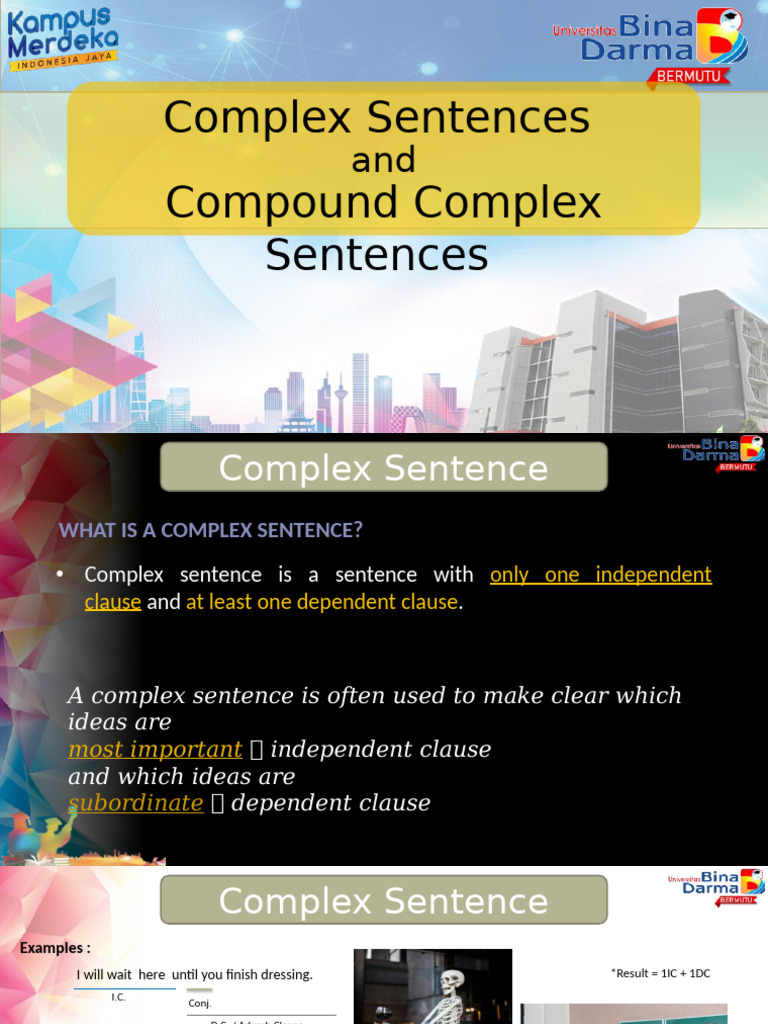 3. Complex and Compound Complex Sentence | PDF | Clause | Linguistic ...