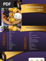 French Classical Menu Items With English Translation | PDF