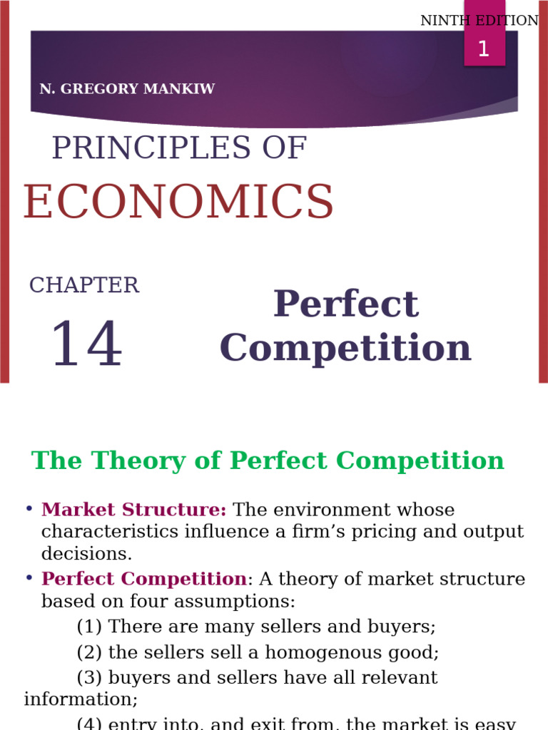 Theory of Perfect Competition Explained | PDF | Perfect Competition ...
