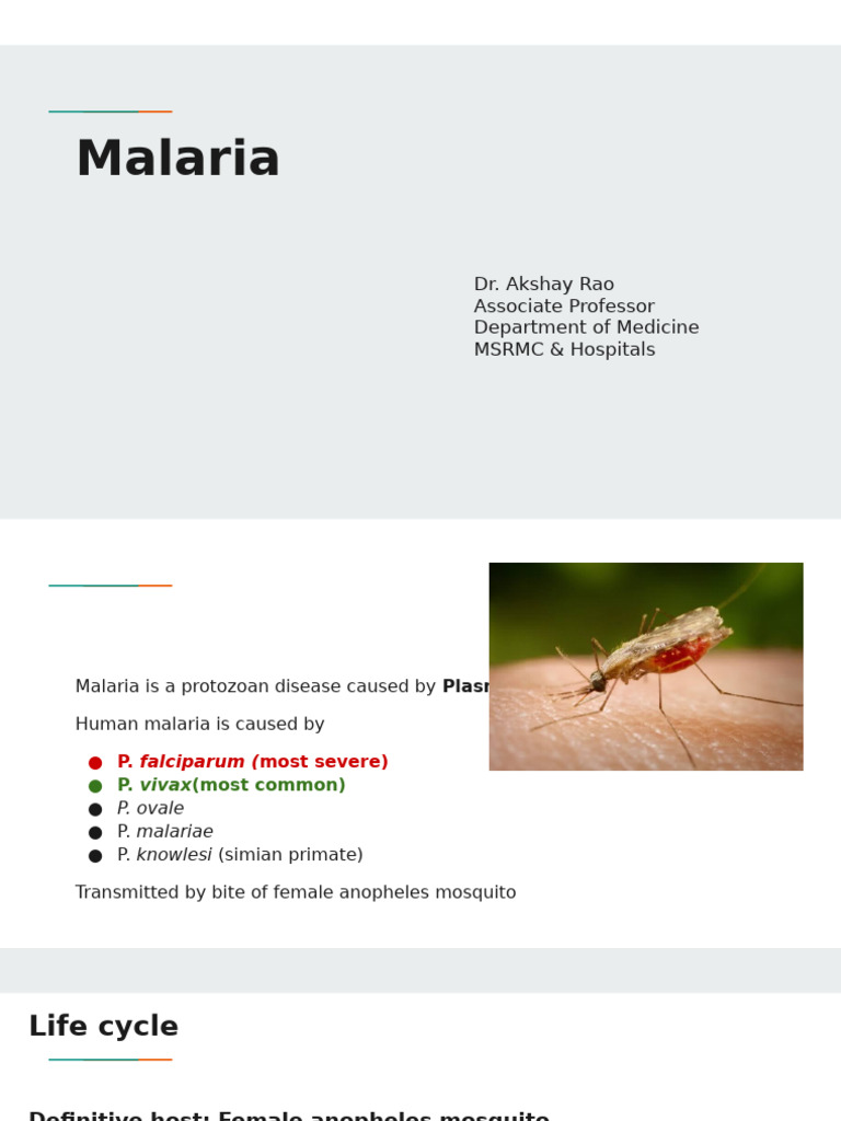 Malaria-1 | PDF | Malaria | Plasmodium Falciparum