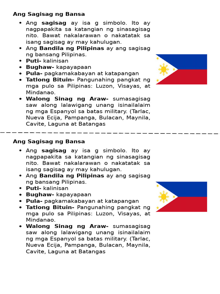 Ang Sagisag NG Bansa | PDF