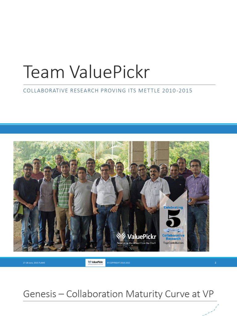 Team-ValuePickr-2010-2015 FLAME - Compressed | PDF | Valuation (Finance ...
