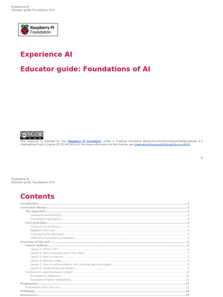 Experience AI - Educator Guide | PDF | Machine Learning | Artificial ...