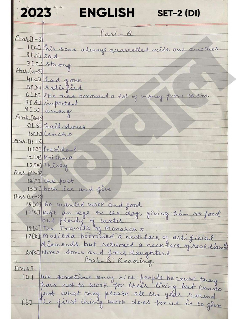 SET2 English2023 | PDF