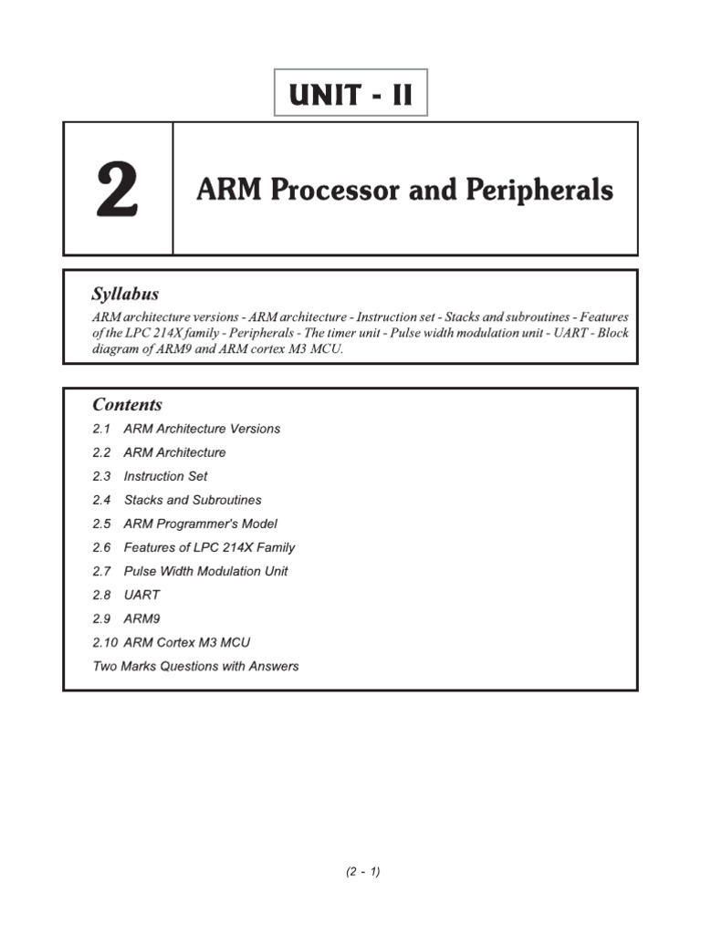 ARM Processor Instruction Guide | PDF | Cpu Cache | Central Processing Unit