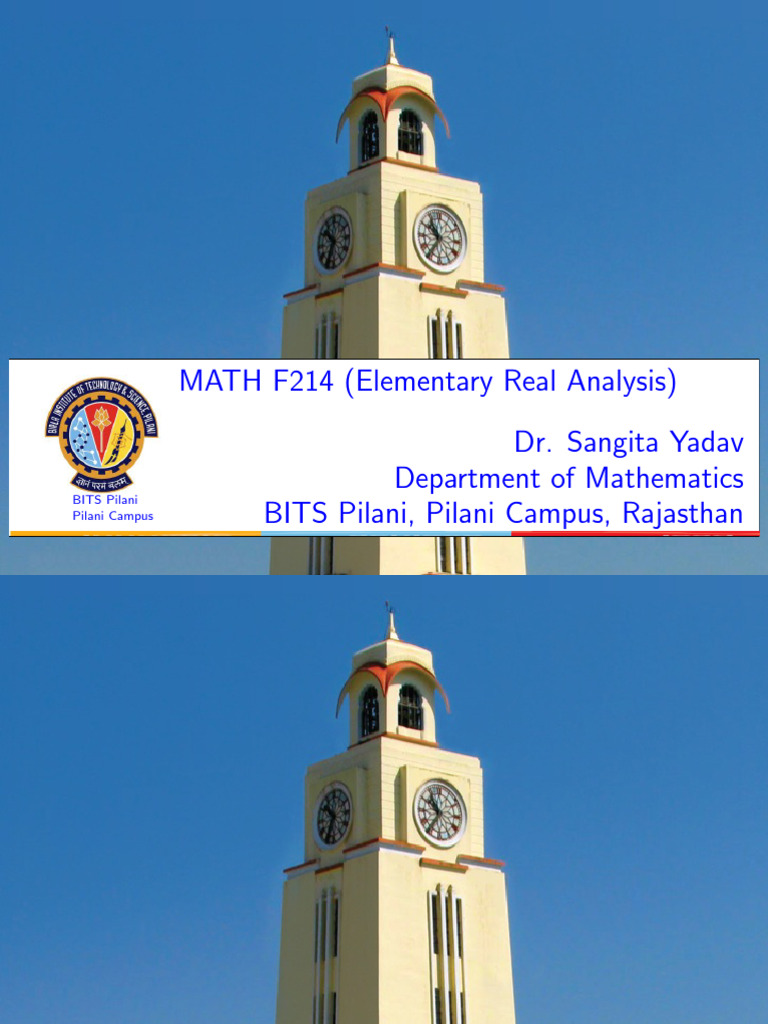 MATH F214 Module 3 | PDF | Real Analysis | Sequence