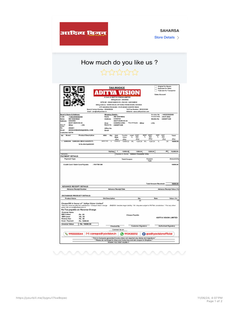 Your Bill Pdf