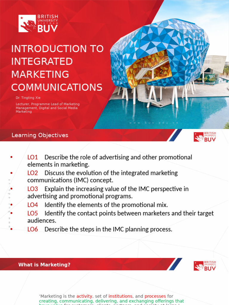 Session 1 - Introduction To Integrated Marketing Communications | PDF ...