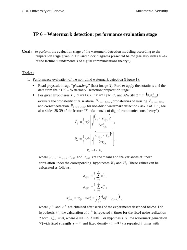 TP_6_MScourse2006 | PDF | Receiver Operating Characteristic | Applied Mathematics
