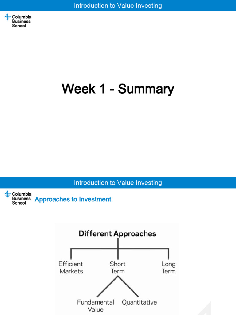 Value Investing: Key Concepts and Strategies | PDF | Investing | Value ...