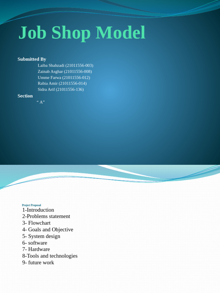 Job Shop Model Ppt-1 | PDF | Simulation | Scheduling (Computing)