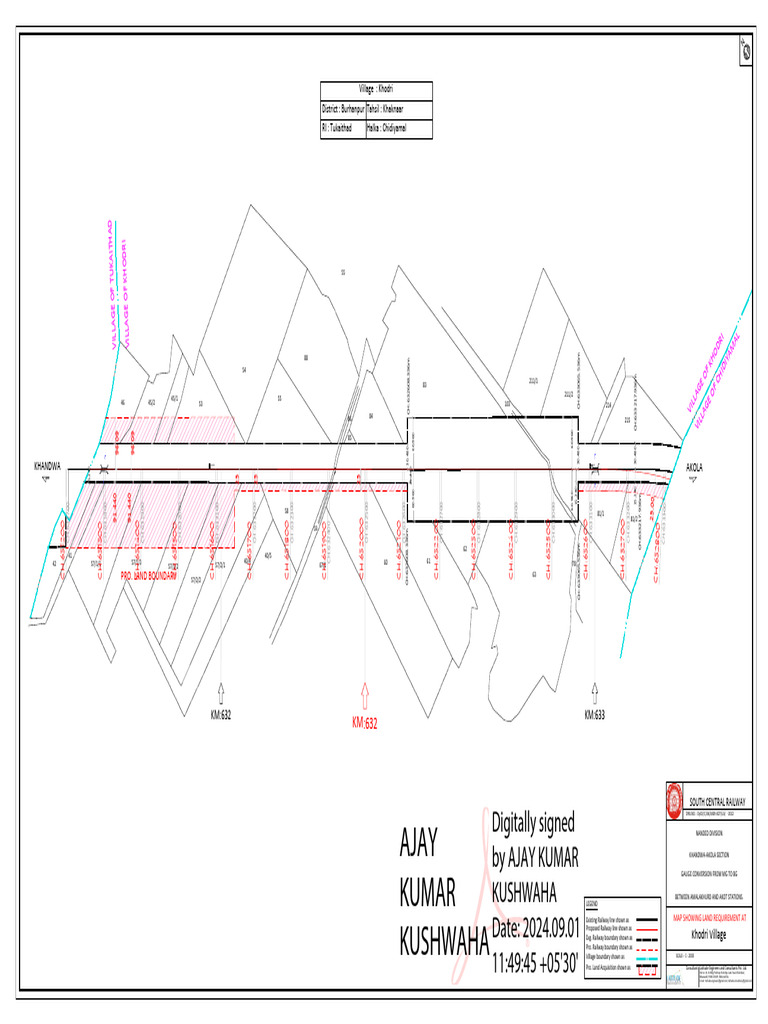 Railway Land Acquisition Map | PDF