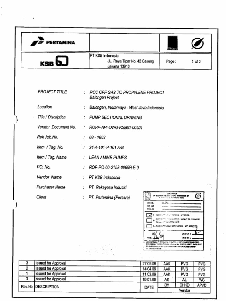 Pump Sectional DWG | PDF