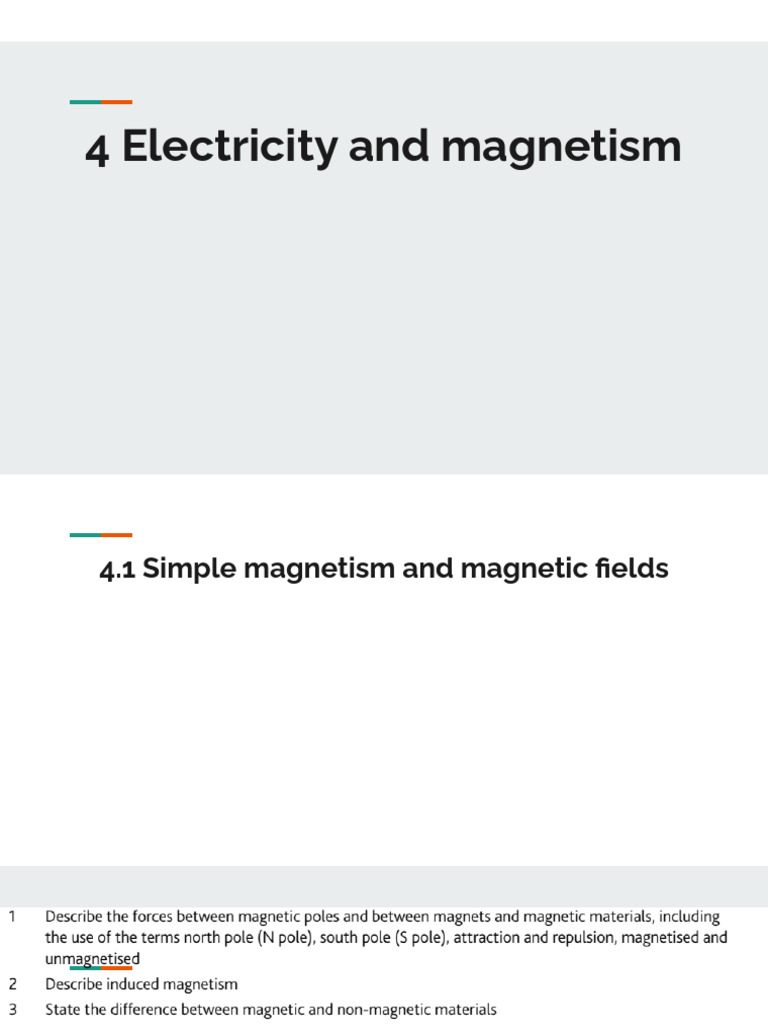 Electricity and Magnetism Basics | PDF | Electrical Resistance And ...