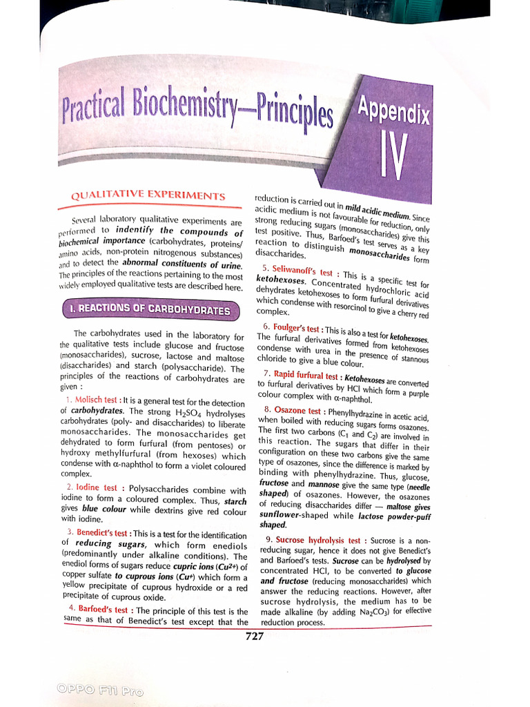Practical Biochemistry - Principles | PDF