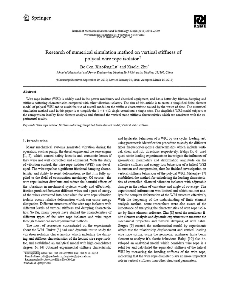 4-Research of Numerical Simulation Method On Vertical Stiffness of ...