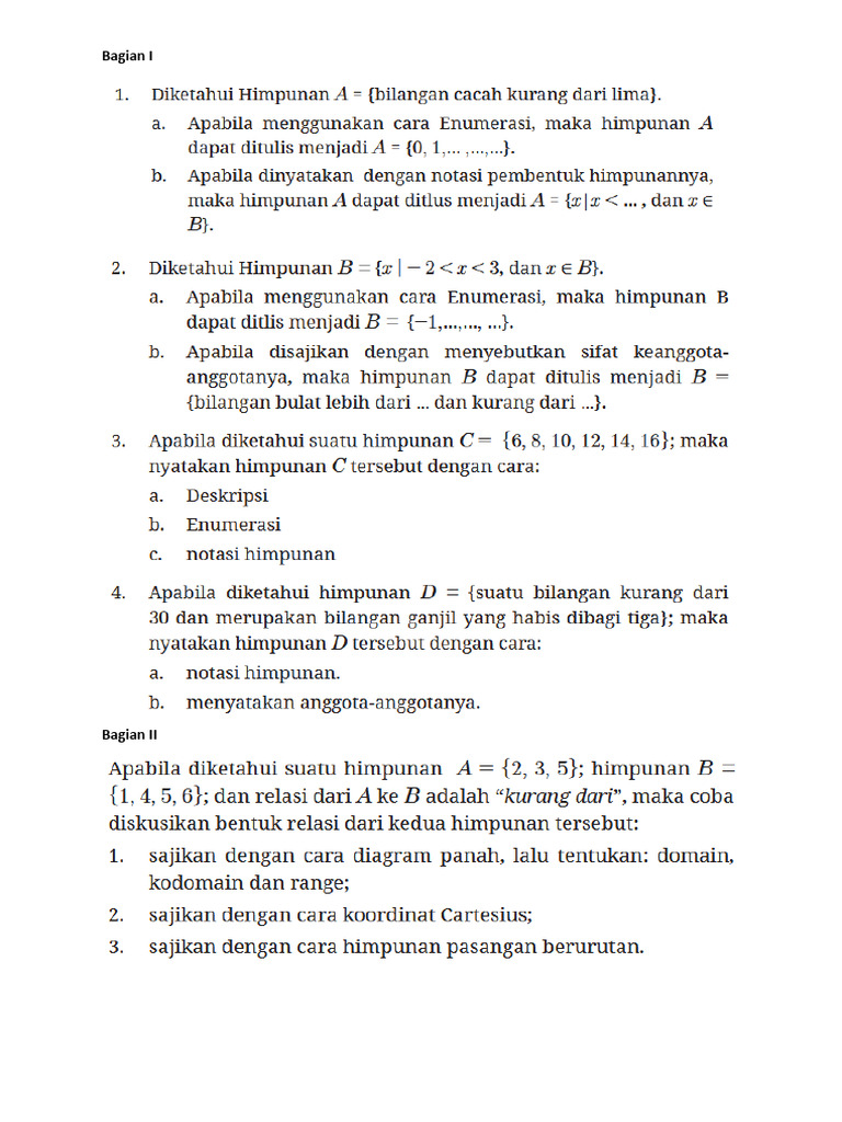 Soal Kelas 8 SMP Relasi 10122024 | PDF