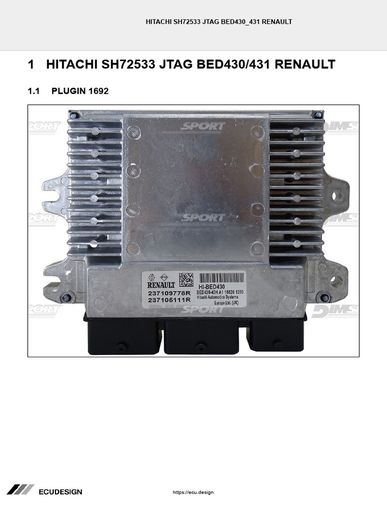 Hitachi SH72533 JTAG Connection Guide | PDF