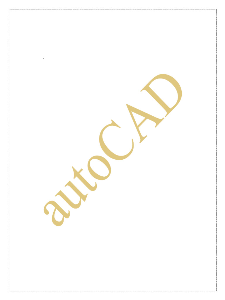 AUTOCAD PROCEDURES | PDF | Diameter | Software