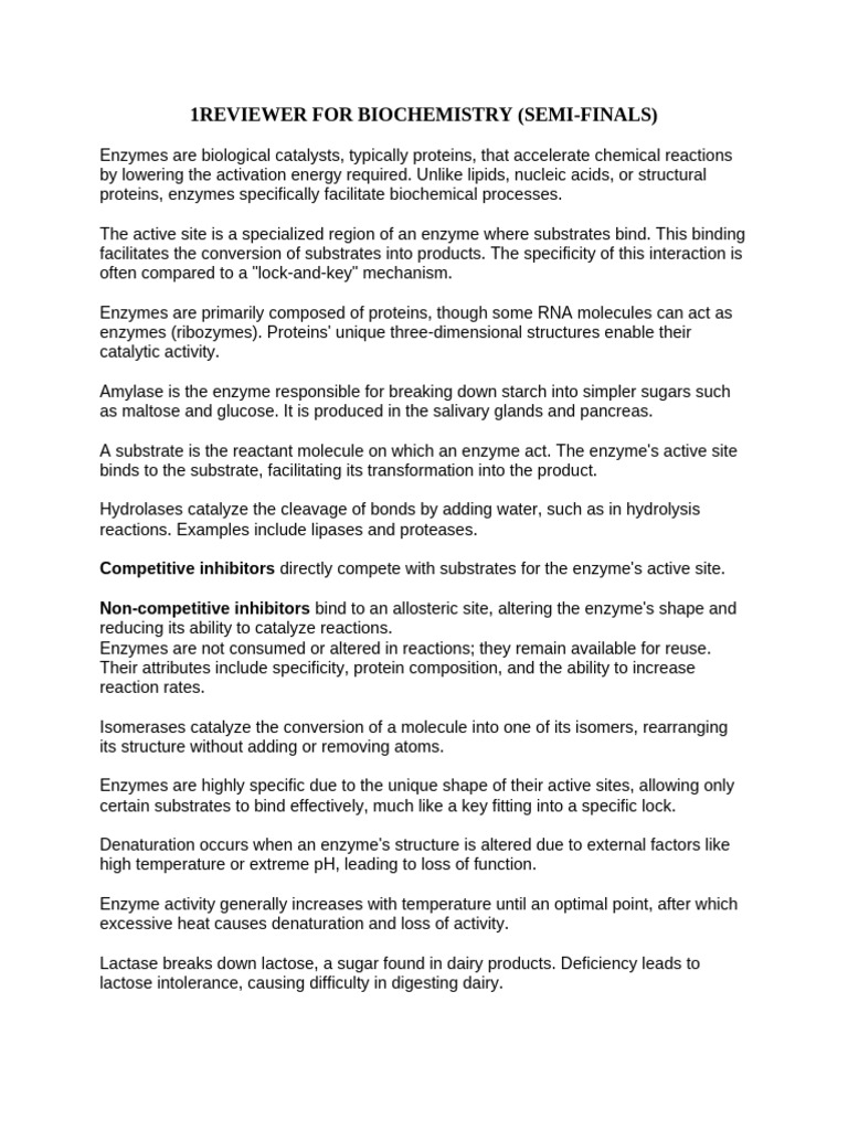 Reviewer For Biochemistry | PDF | Base Pair | Dna