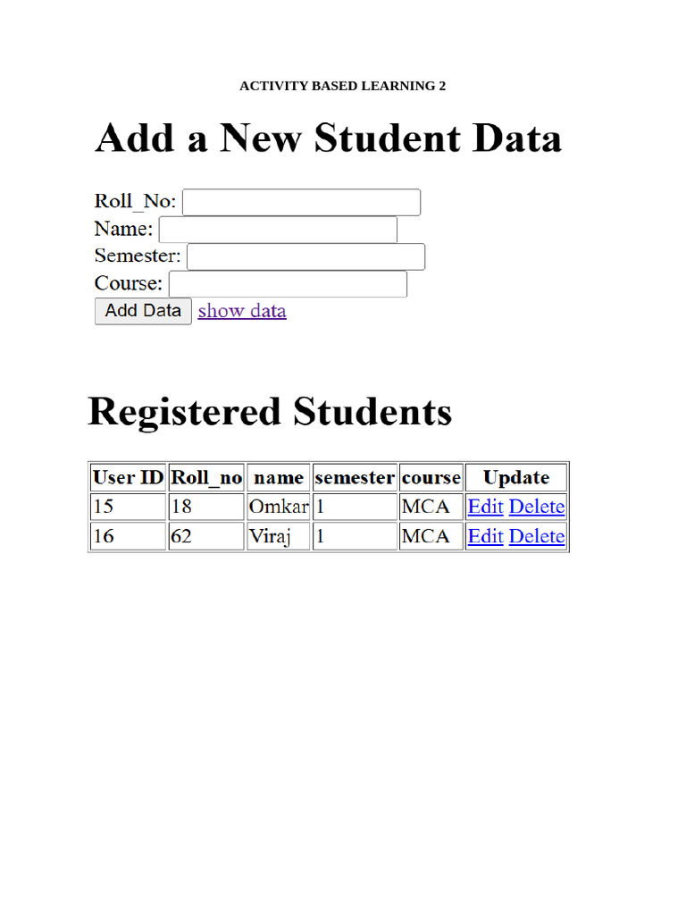 Activity Based Learning 2 | PDF