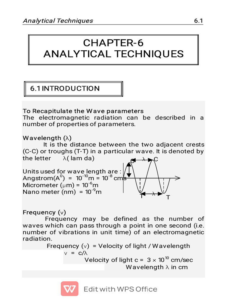 Anna Chapter 6 Spectroscopy | PDF | Applied And Interdisciplinary ...