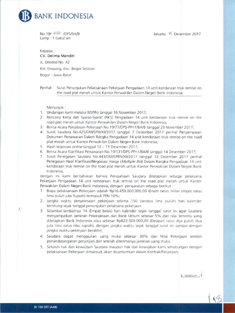 SPPP 14 Unit Kendaraan Truk Remise | PDF