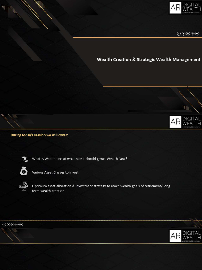 Wealth Creation & Strategic Wealth Management - Alpha A | PDF | Wealth | Inflation