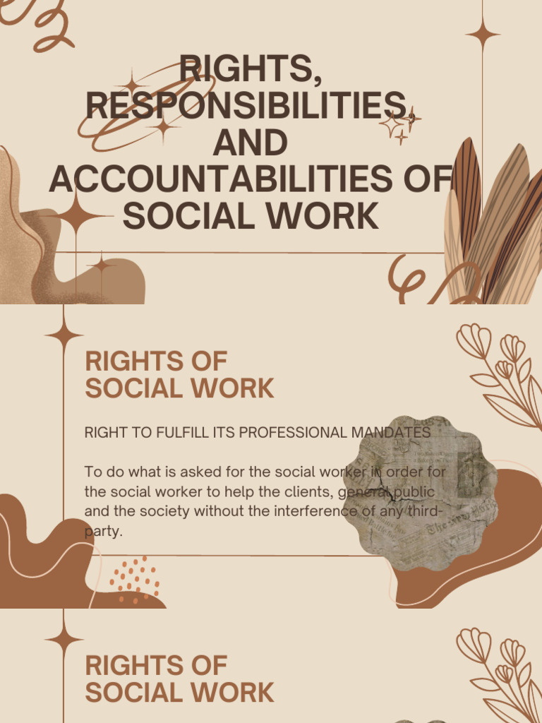 Social Workers' Rights and Responsibilities | PDF