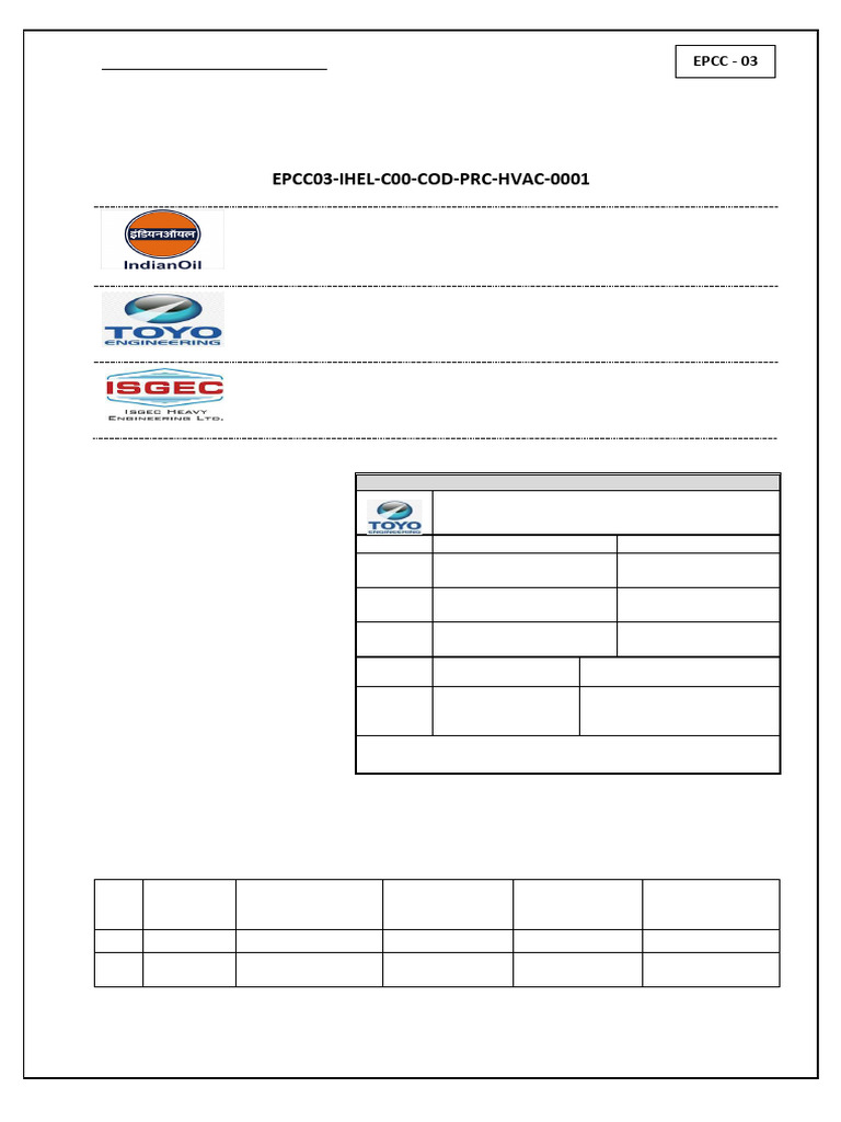 HVAC Installation Procedure for ISGEC | PDF
