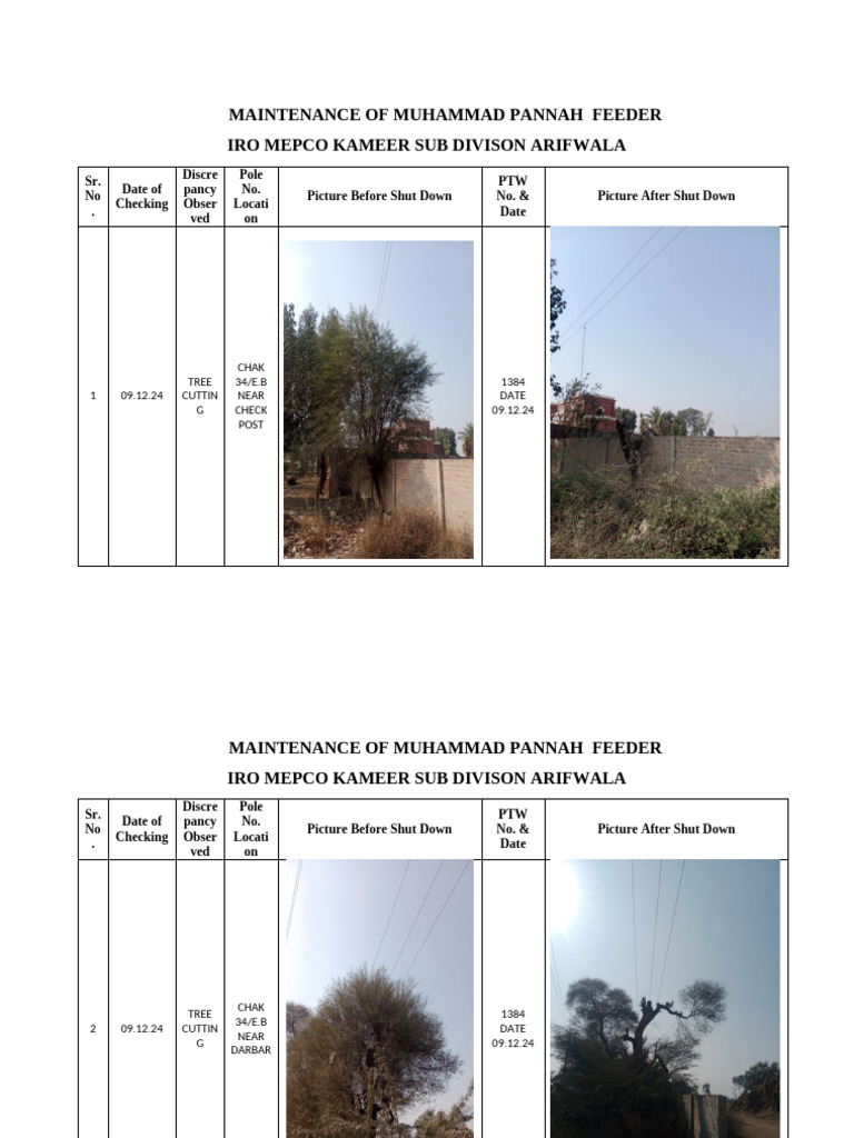 Maintenance of Phase 2 Muhammad Pannah 09.12.2024 | PDF