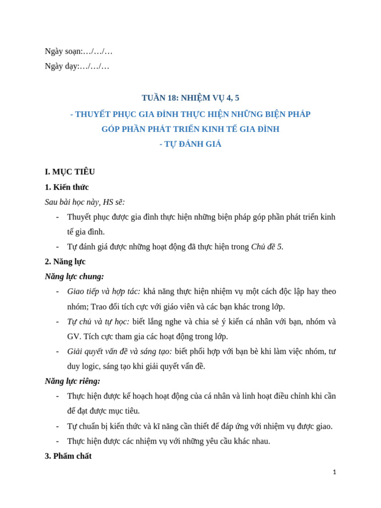 cd5 Tuan18o hdtn9 b1 CTST | PDF