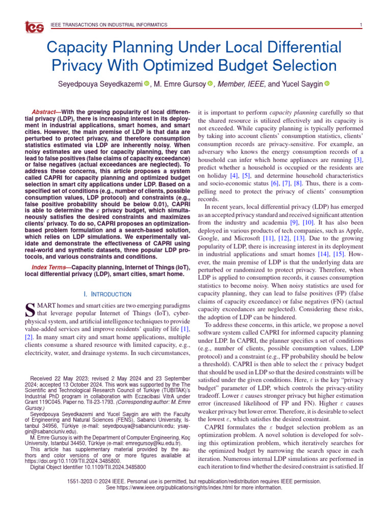 Capacity_Planning_Under_Local_Differential_Privacy_With_Optimized_Budget_Selection | PDF ...