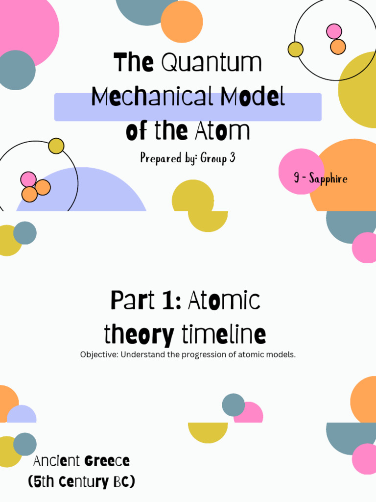 The Quantum Mechanical Model of The Atom | PDF | Atomic Orbital ...