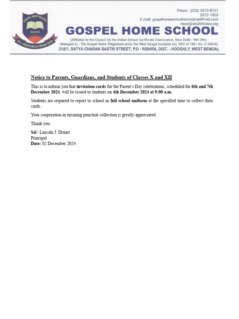 Invitation Notice 4dec2024 | PDF