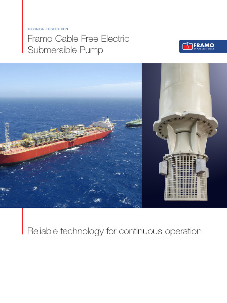 Framo Sea Water Lift Pumps | PDF | Pump | Electric Motor