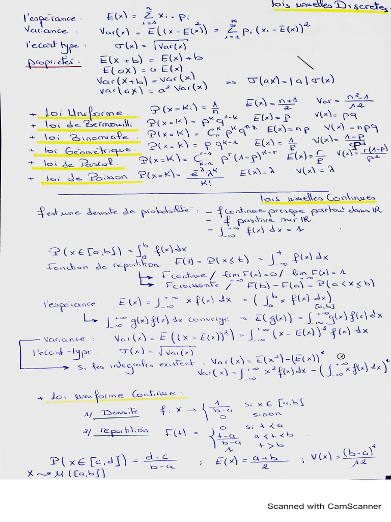 Cour math proba | PDF