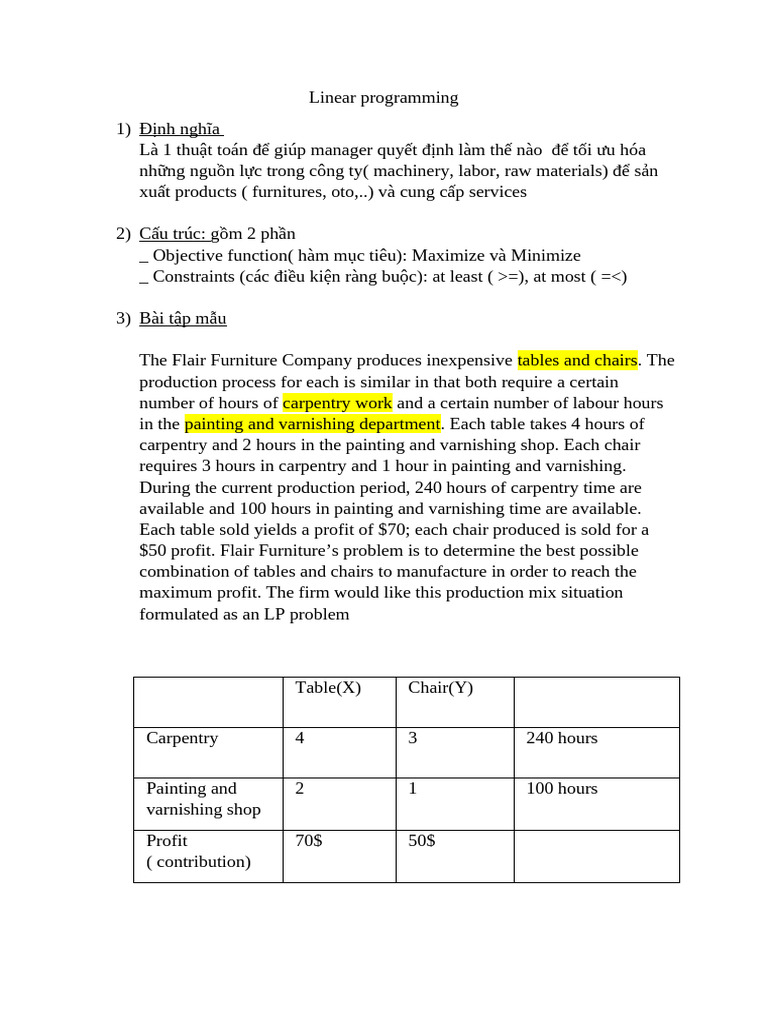 Linear Programming | PDF Linear Programming | PDF