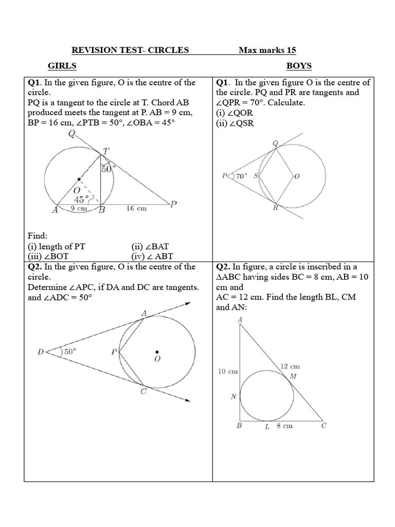 Ch 18 Circles | PDF | Circle | Classical Geometry