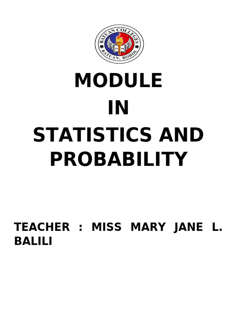 Statistics and Probability | PDF | Probability Distribution | Random Variable