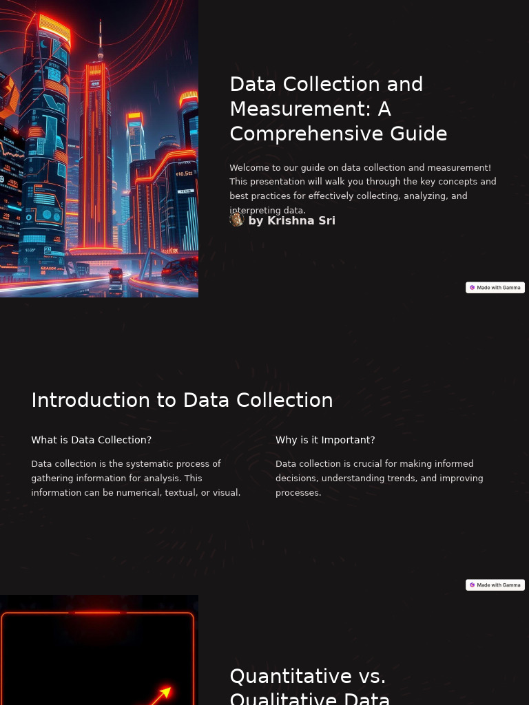 Data Collection and Measurement A Comprehensive Guide | PDF | Sampling ...