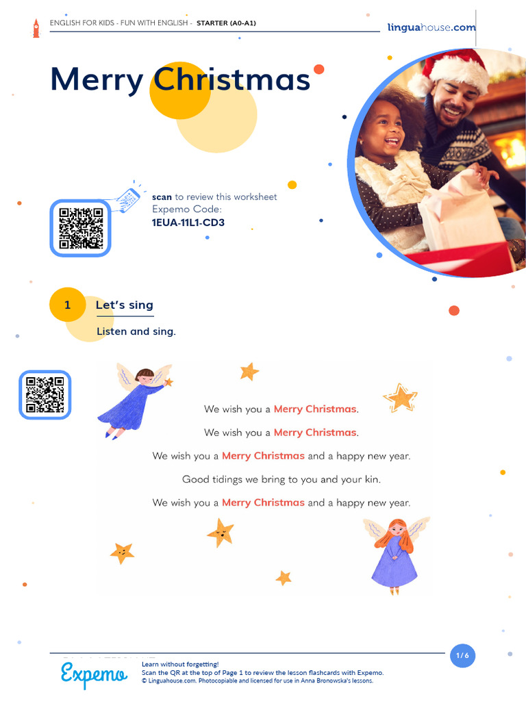 Merry Christmas British English Teacher A0 A1 | PDF