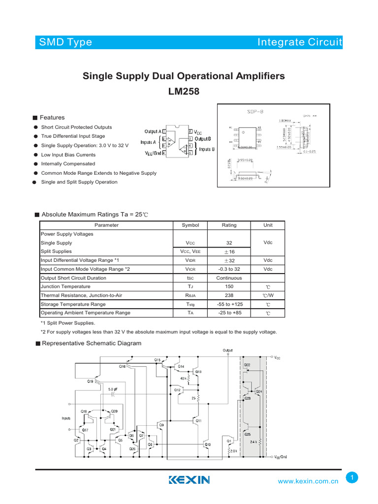 datasheet_3 | PDF | Amplifier | Power Supply