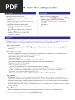 Panas Questionnaire Scale Positve Negative Affect | PDF | Cognition ...