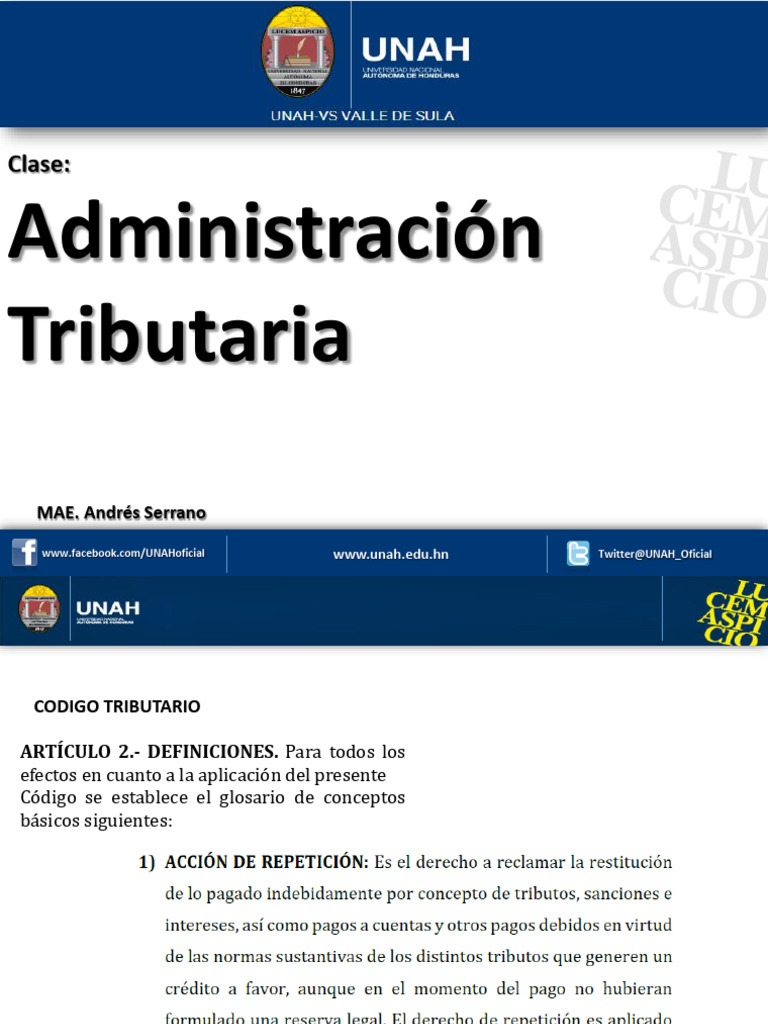 Glosario del Código Tributario | PDF