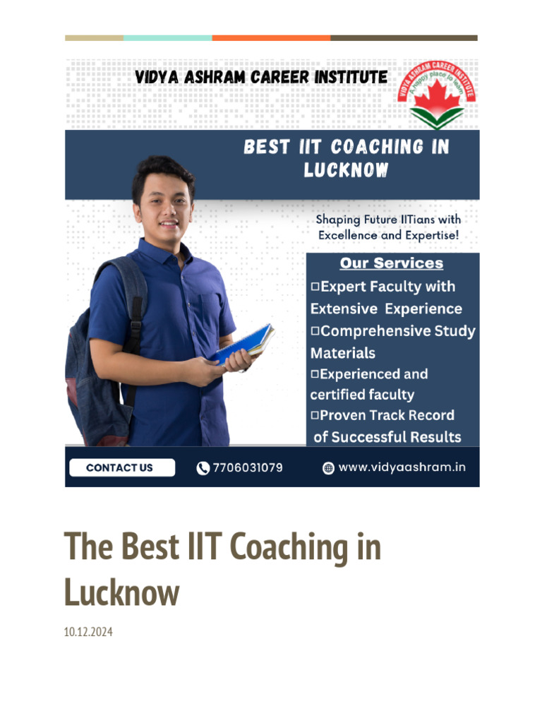 Best IIT Coaching in Lucknow | PDF | Teachers | Mentorship