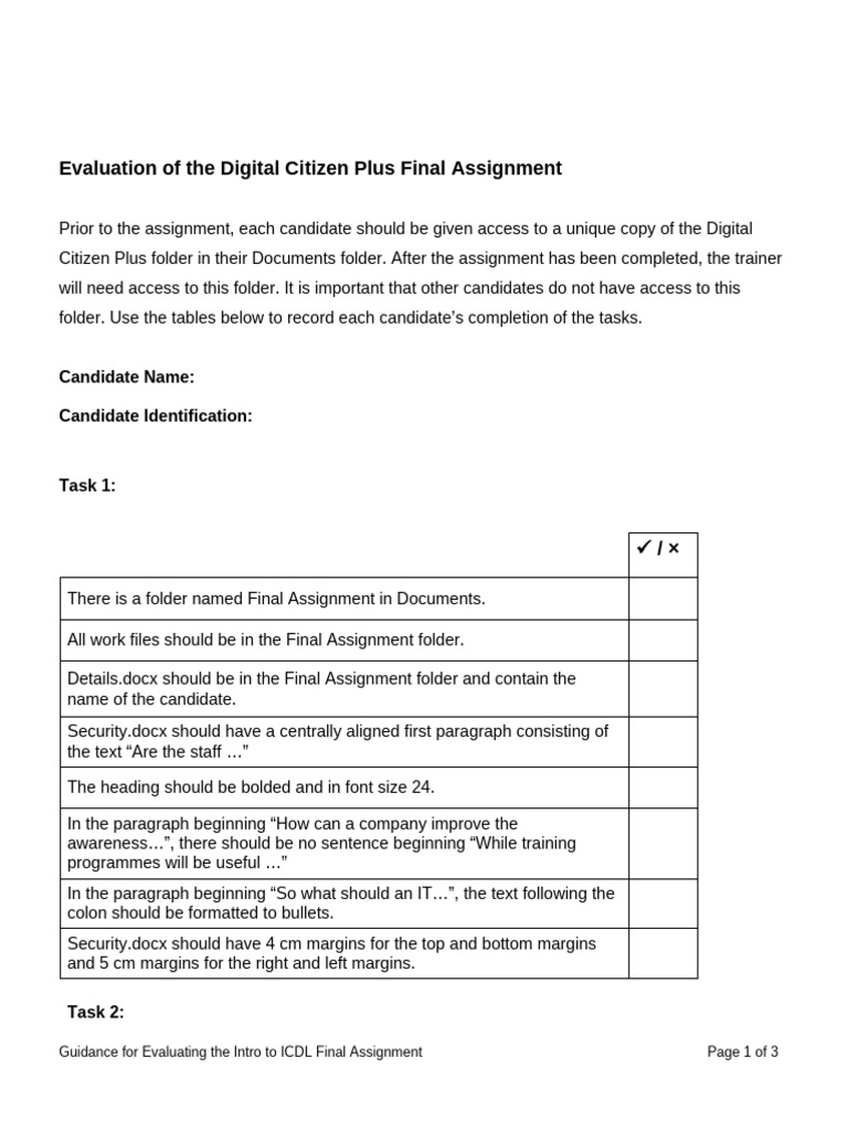 Digital Citizen Plus Assignment Evaluation | PDF | Text | Computing