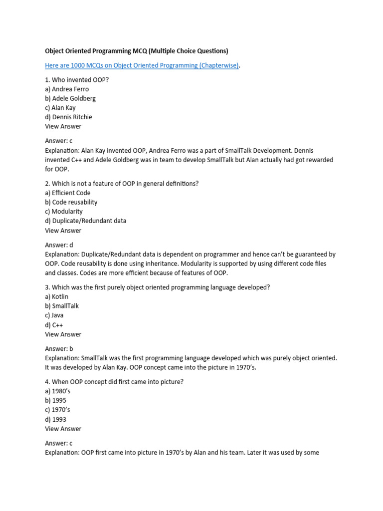 OOP | PDF | Object Oriented Programming | C++