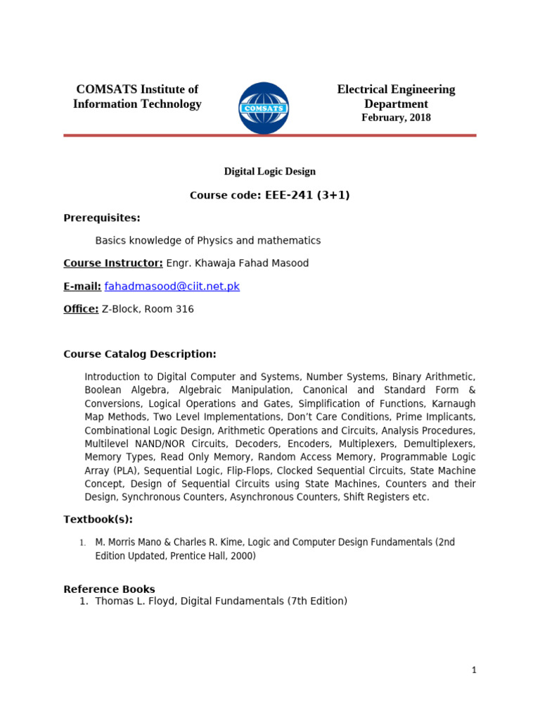 DLD Final Lab Rubrics Done | PDF | Logic Synthesis | Logic Gate